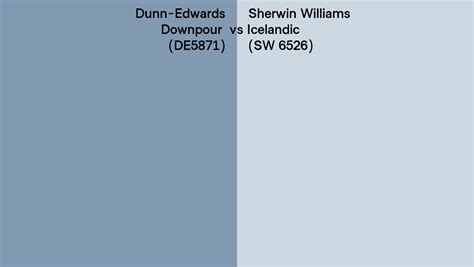 Dunn Edwards Downpour DE Vs Sherwin Williams Icelandic SW