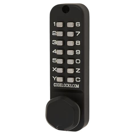 Codelocks CL290 External Marine Grade Push Button Code Back To Back Lock And Latch Black
