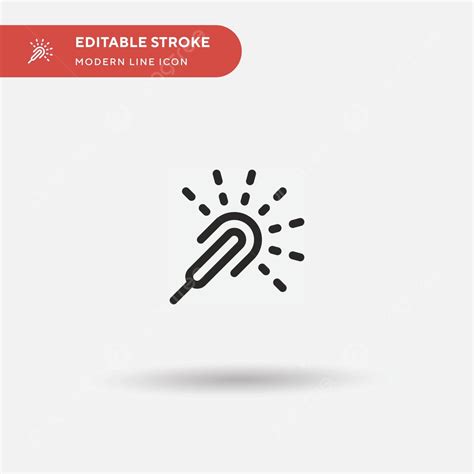 Iconic Vector Design Template Of A Sparkler Illustration Vector Logo