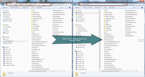 Copy And Paste My Previous Versions Styles To The Transition Folder