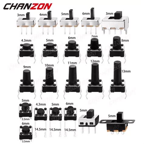 Micro Momentary Tactile Push Button Spst Switch Vertical 2 Position