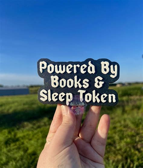 Powered By Books And Sleep Token Silicone Freshie Mold Abc Molds Llc
