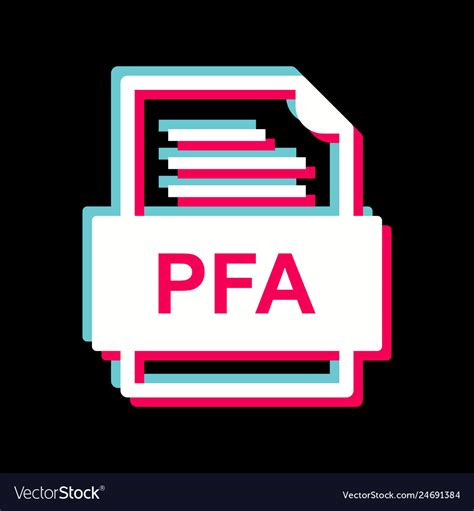 Pfa File Document Icon Royalty Free Vector Image