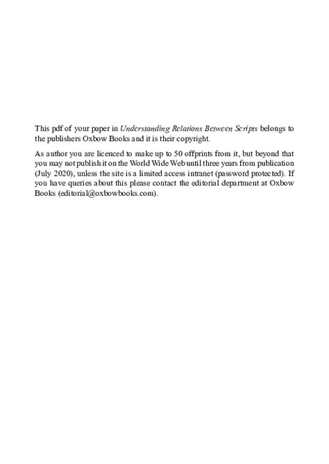 Pdf 2017 Script Comparison In The Investigation Of Cypro Minoan