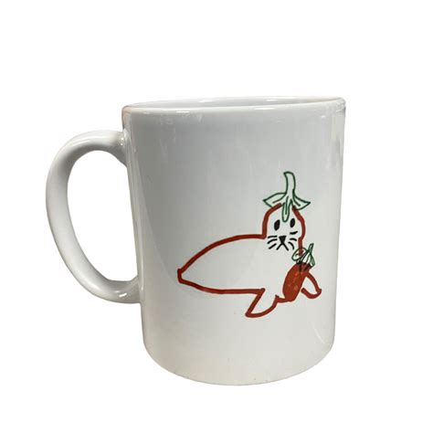 Millies Doodles Strawberry Seal Mug Dead Bread