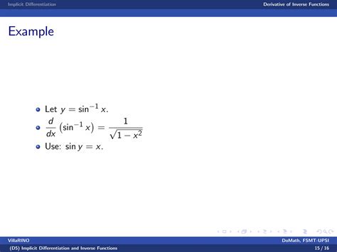 Benginning Calculus Lecture Notes 6 Implicit Differentiation Ppt