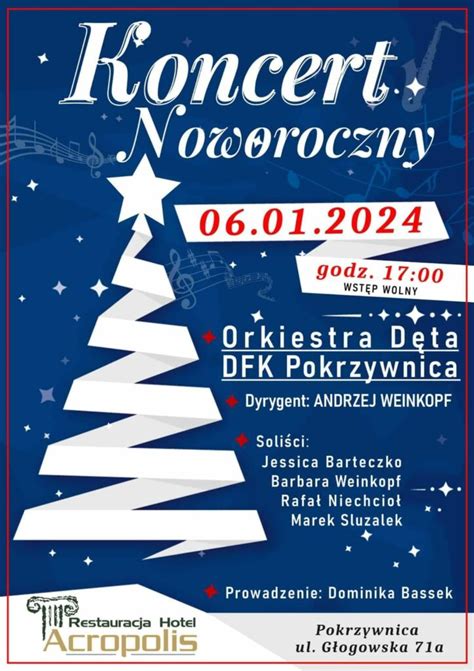 Koncert noworoczny Orkiestra Dęta DFK Pokrzywnica Gmina Reńska Wieś