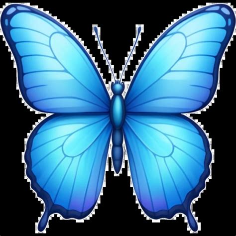 Blue Butterfly Emoj Emoji Ai Emoji Generator