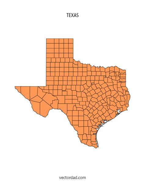 Texas County Map Editable And Printable State County Maps
