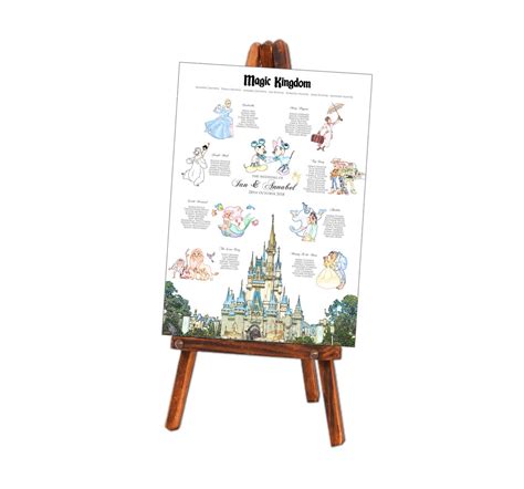 Disney Wedding Table Plan Disney Wedding Seating Plan Disney Etsy Uk