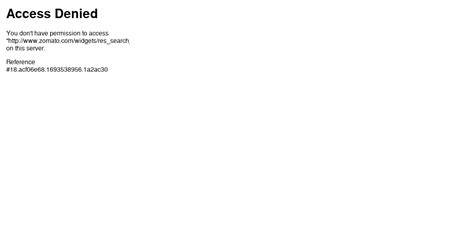 Zomato Widget Codesandbox