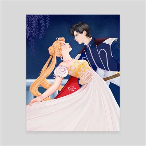 Princess Serenity And Prince Endymion An Art Canvas By Kari M Inprnt