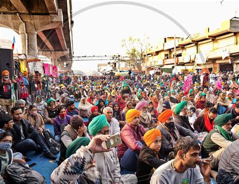 Image Of Farmers Protest Visuals Tikri Border 17 January 2021 Ki412050