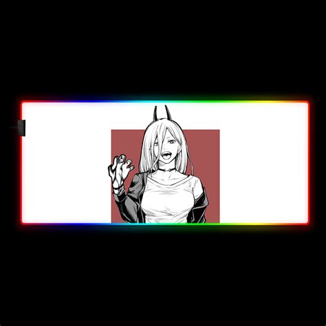 Power Drawing Design M Xxl Size Rgb Gaming Mouse Pad Computer Desk Mat