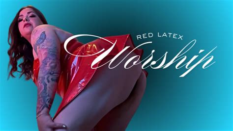 Goddessvio Red Latex Worship Manyvids