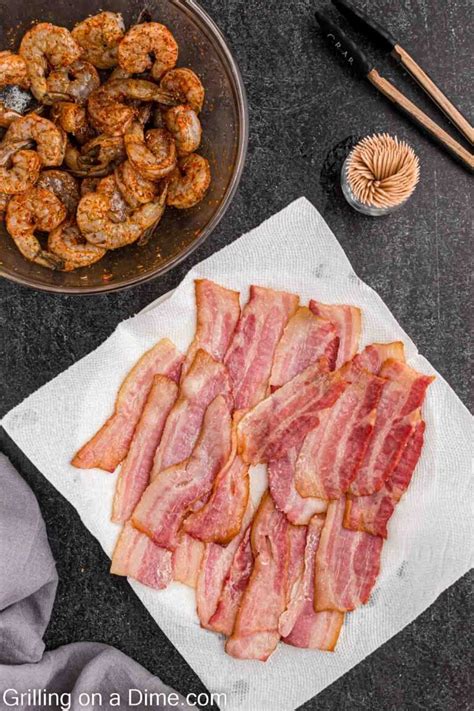 Grilled Bacon Wrapped Shrimp