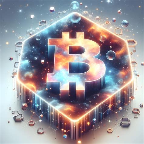 Premium Photo 3d Flat Icon Blockchain Galaxy Concept Blockchain Links