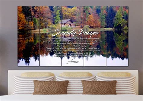 Fall Lake 15 Serenity Prayer Wall Art Christian Walls
