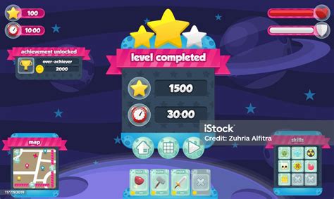 스페이스 게임 Gui 여가활동 게임에 대한 스톡 벡터 아트 및 기타 이미지 여가활동 게임 비디오 게임 그래픽 사용자 인터페이스 Istock