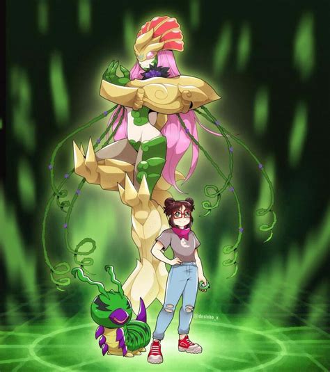 Ceresmon Ceresmon Medium Kunemon Digimon Highres 2girls Armor