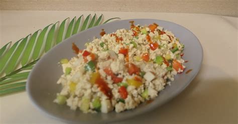비건 두부볶음밥 밥없이 맛있게