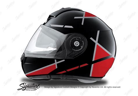 Schuberth C3 Pro Helmet Black Vector Red Series Signature Custom