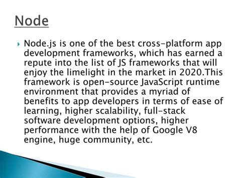 Sandeep Chauhan Top Java Script Frameworks In 2020 PPT