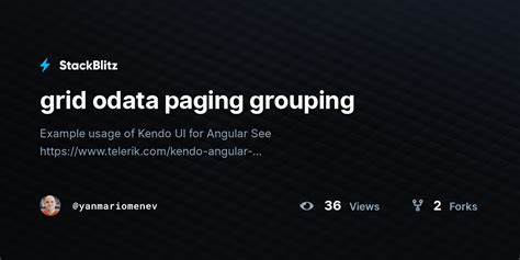Grid Odata Paging Grouping StackBlitz