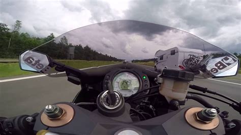 Kawasaki Zx10r 200ps 299 Kmh Autobahn German Highway Top Speed