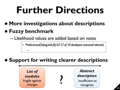 Toward Understanding How Developers Recognize Features In Source Code From Descriptions Ppt