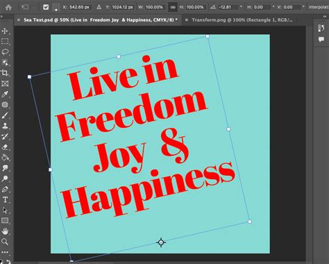 How To Rotate Text In Photoshop All Text Sentence Or Letter