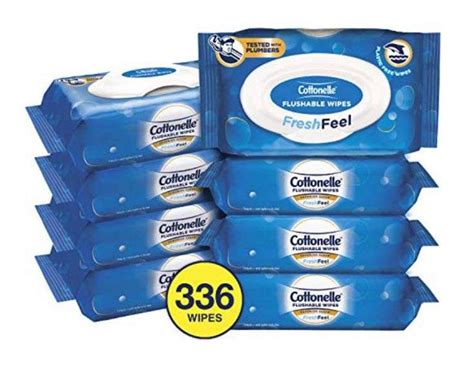 Cottonelle Freshfeel Flushable Wet Wipes For Adults 8 Flip Top Packs