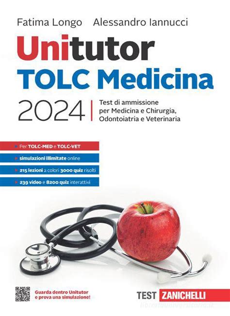 Unitutor Tolc Medicina 2024 Libreria Sapiens Testi Professionali
