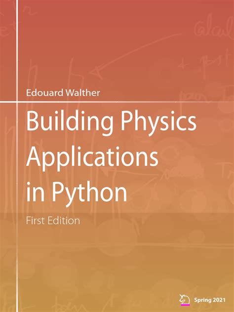 Building Physics Applications In Python Pdf