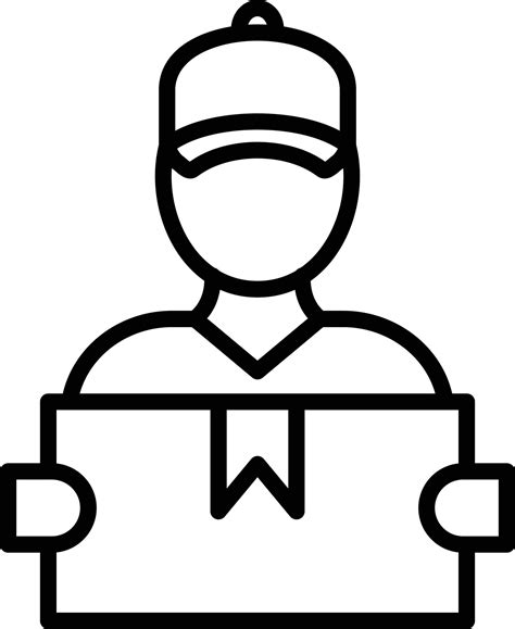 Delivery Man Icon Style 5089631 Vector Art At Vecteezy