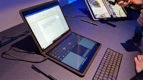 Intel S Vision For The Future A Bizarre Dual Screen Fabric Laptop Laptop Mag