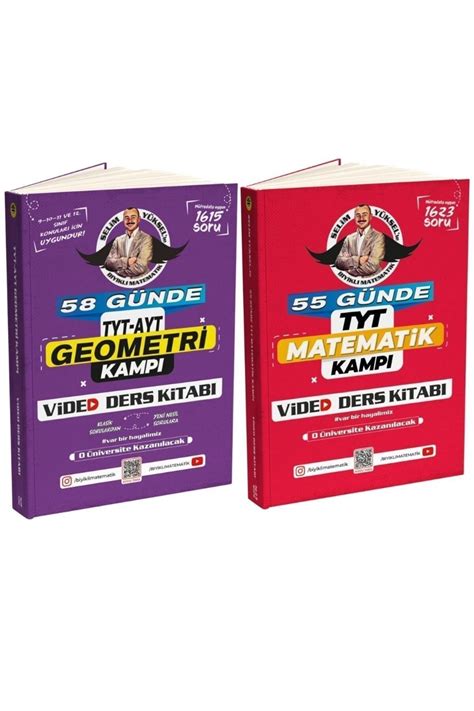 Bıyıklı Matematik 2li VidGEO Bıyıklı Matematik 55 Günde TYT Matematik