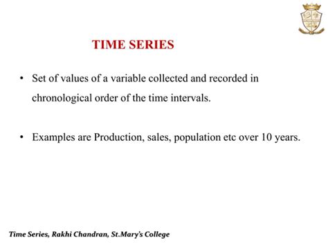 Statisticstime Series Ppt