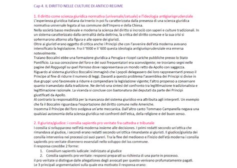 Cap 4 7 Riassunto Tempi Del Diritto Età Medievale Moderna