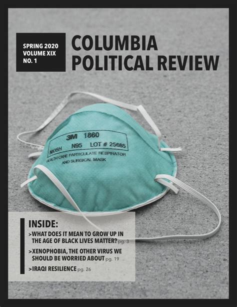 Excited To Announce That The Columbia Political Reviews Spring 2020