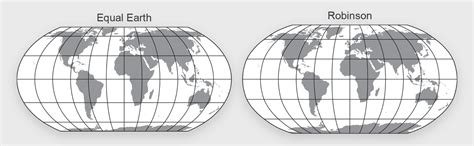 Equal Earth Wall Map Projection