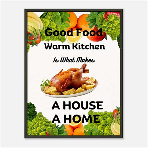 Museum Quality Matte Paper Metal Framed Poster For Kitchen