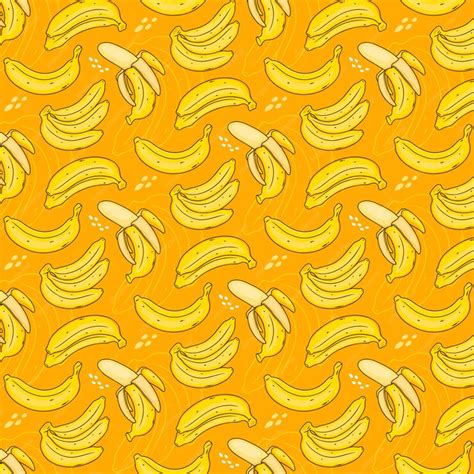 Premium Vector Seamless Pattern Of Bananas