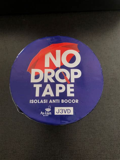 No Drop Bitumen Tape Lebar 10 Cm Isolasi Anti Bocor Tahan Bocor Kedap