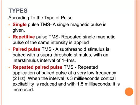 Transcranial Magnetic Stimulation Tms Pptx