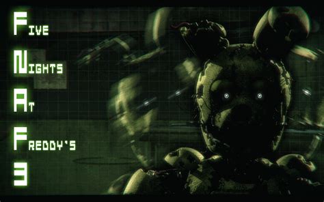 Fnaf 3 Anniversary Poster R Fivenightsatfreddys