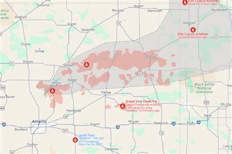 Map Texas Fire