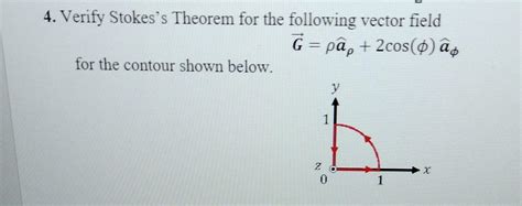 solved 4 verify stokes s theorem for the following vector