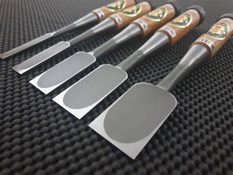 Kanetomo Sfs Oire Nomi 5 Piece Japanese Chisel Set W Timber Box
