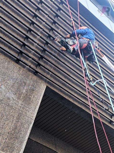 專業繩索作業 繩設手高空工程有限公司 外牆工程外牆清洗台南外牆工程安平區外牆清洗